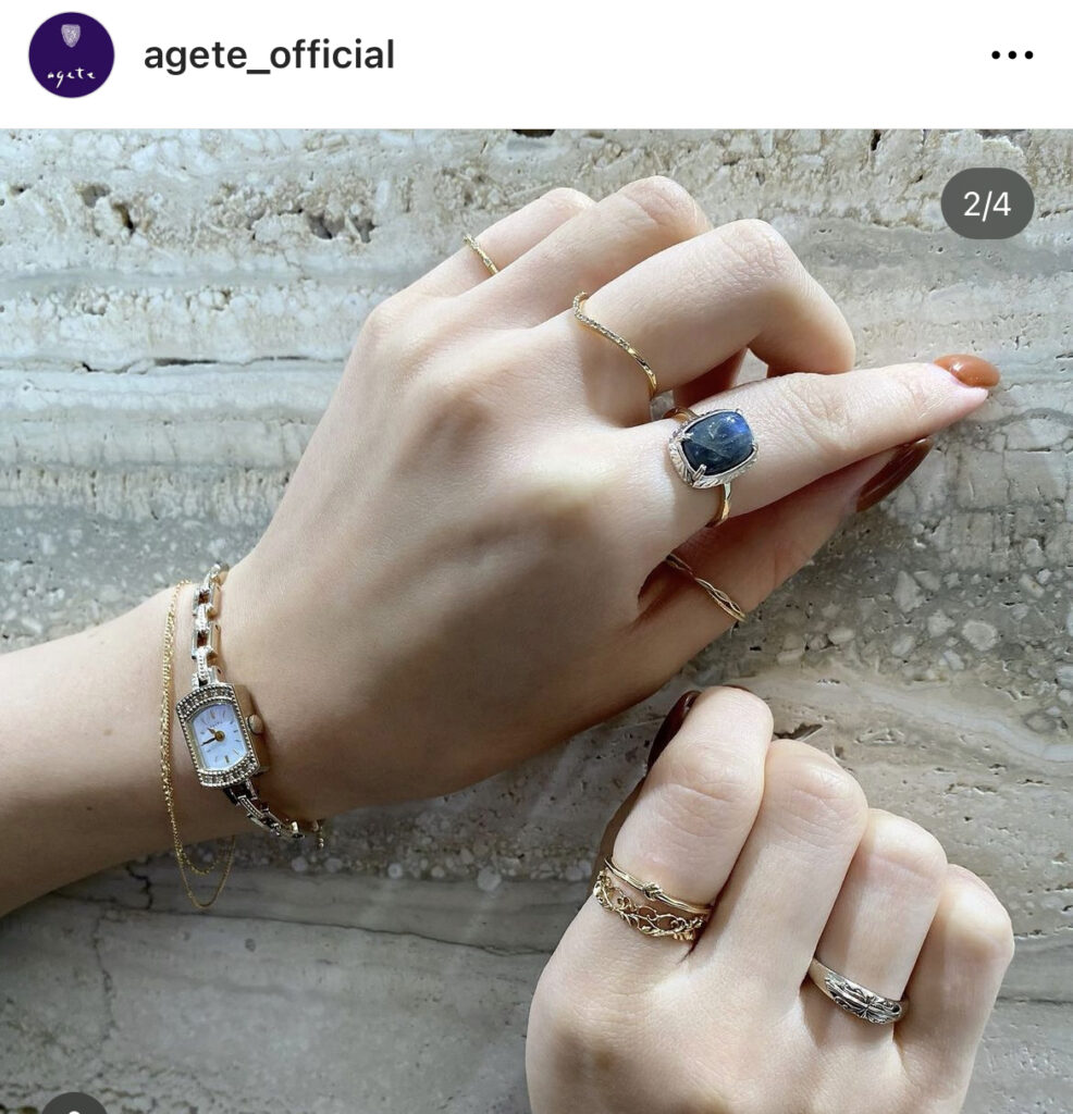 【徹底解説・本音レビュー】agete(アガット）の年齢層は？30代や40代が身につけるのはどう？アガットのリングやネックレス、華奢なジュエリー ...